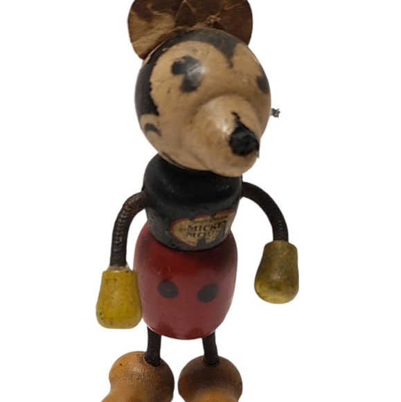 mickey - [[ | Other | Rare 90s Mickey Mouse Toy Disney Woodenearly ...